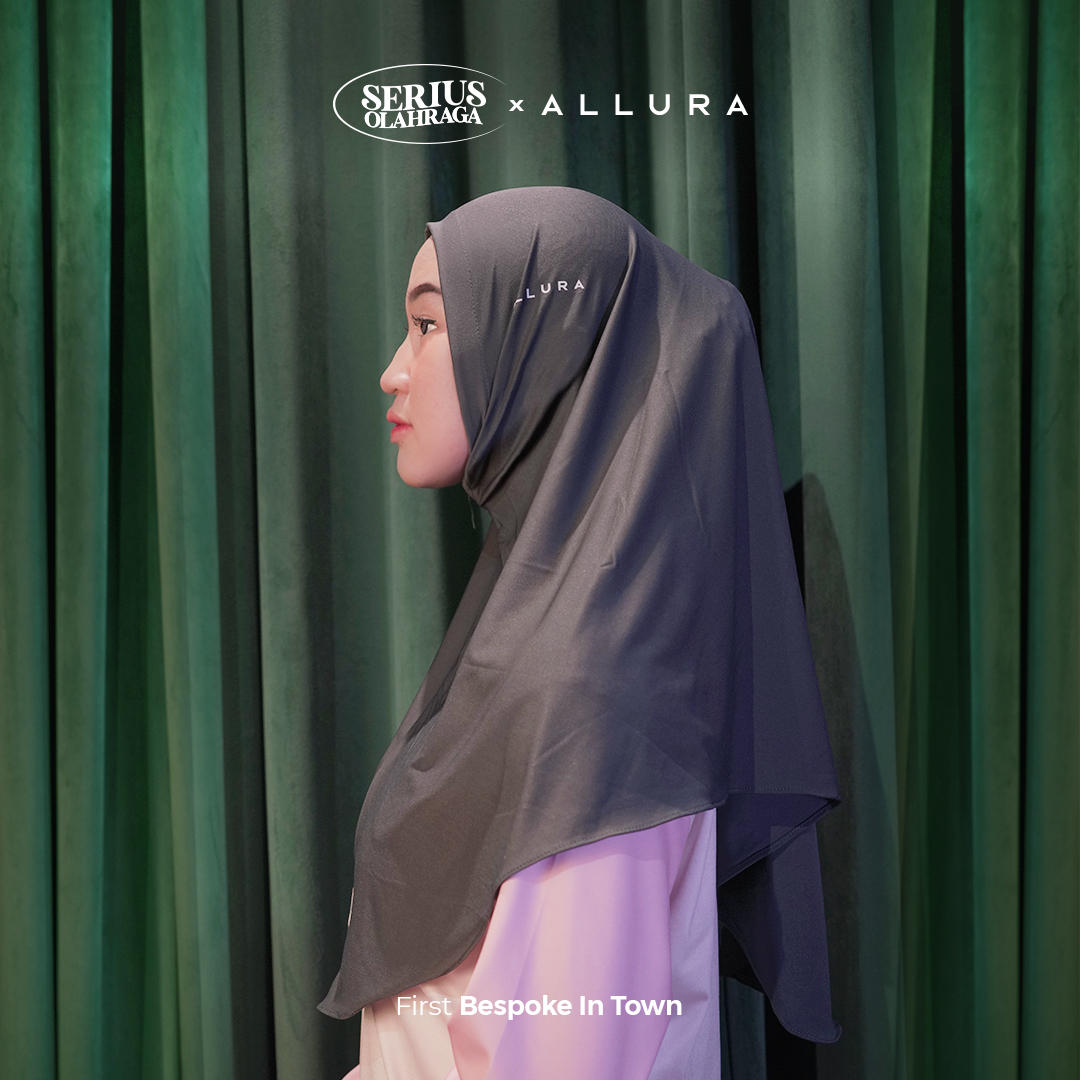 INFINITY INSTANT ACTIVE HIJAB - DARK GREY - ALLURA